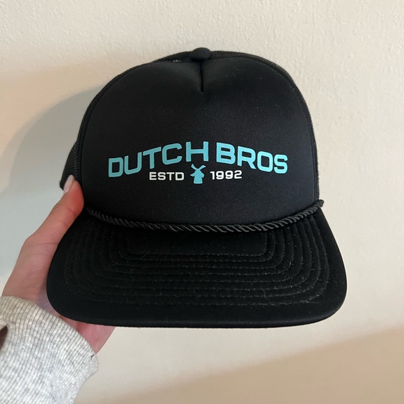 Accessories | Black Dutch Bros Adjustable Hat Unisex | Poshmark